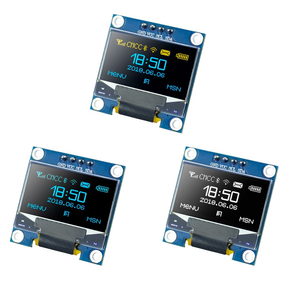 0,96 " 4Pin I2C IIC 128X64 Módulo De Display OLED LCD Serial Para Arduino/Raspberry Pi - Melhora ...