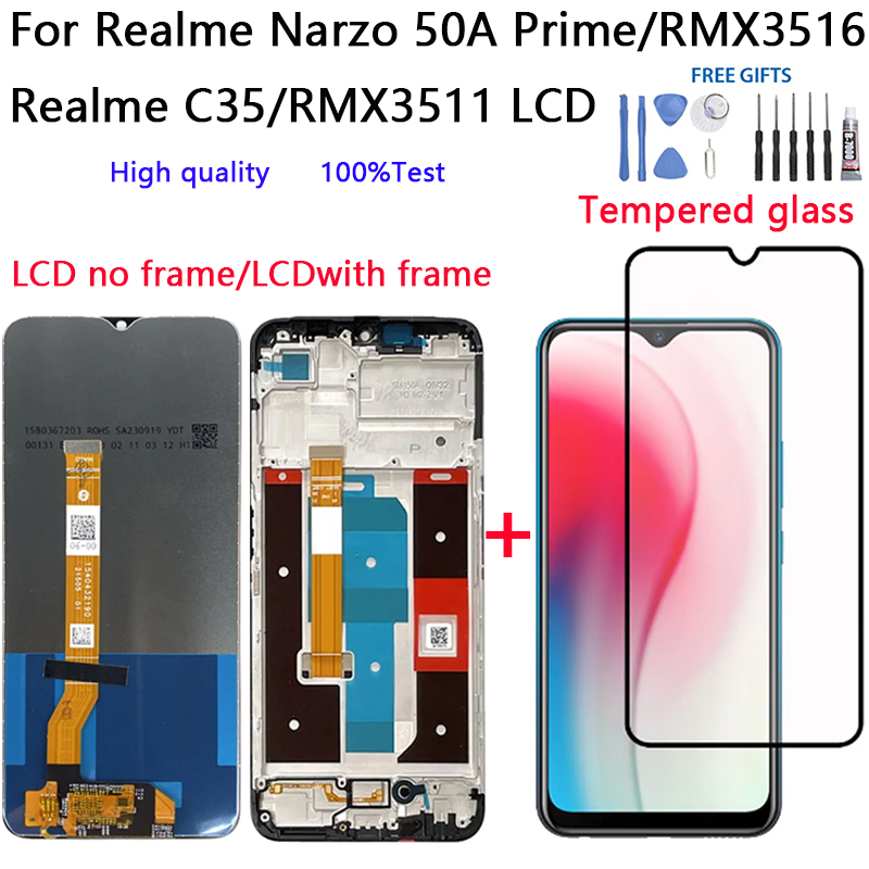 LCD Original Para Realme Narzo 50A Prime RMX3516 , C35 RMX3511 Display ...