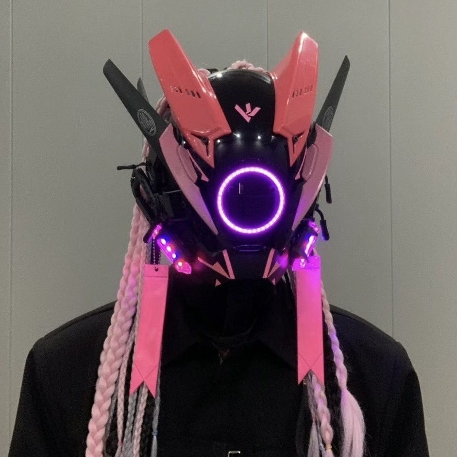 Cyberpunk máscara predador capacete cosplay máscara estilo funcional ...