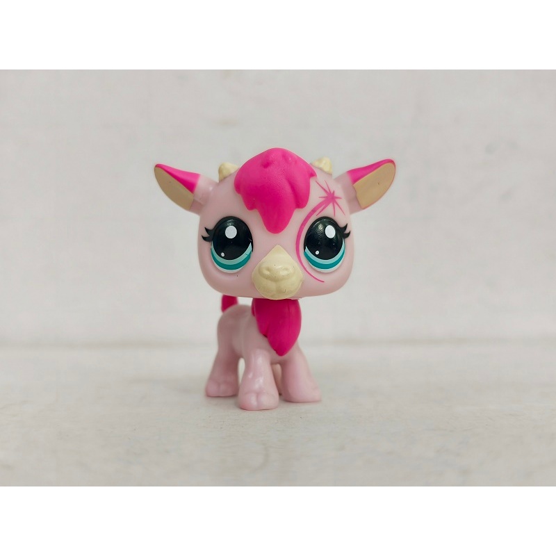 LPS Figura Rosa billy Cabra Olhos Azuis # 2533 Brinquedo Do Menor Pet ...