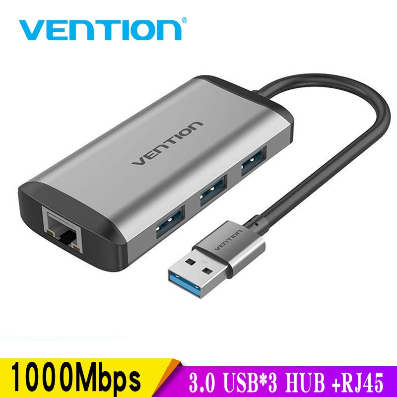 Vention USB 3.0 Hub 3 Adaptador Ethernet USB3.0 Para RJ45 De Alta ...