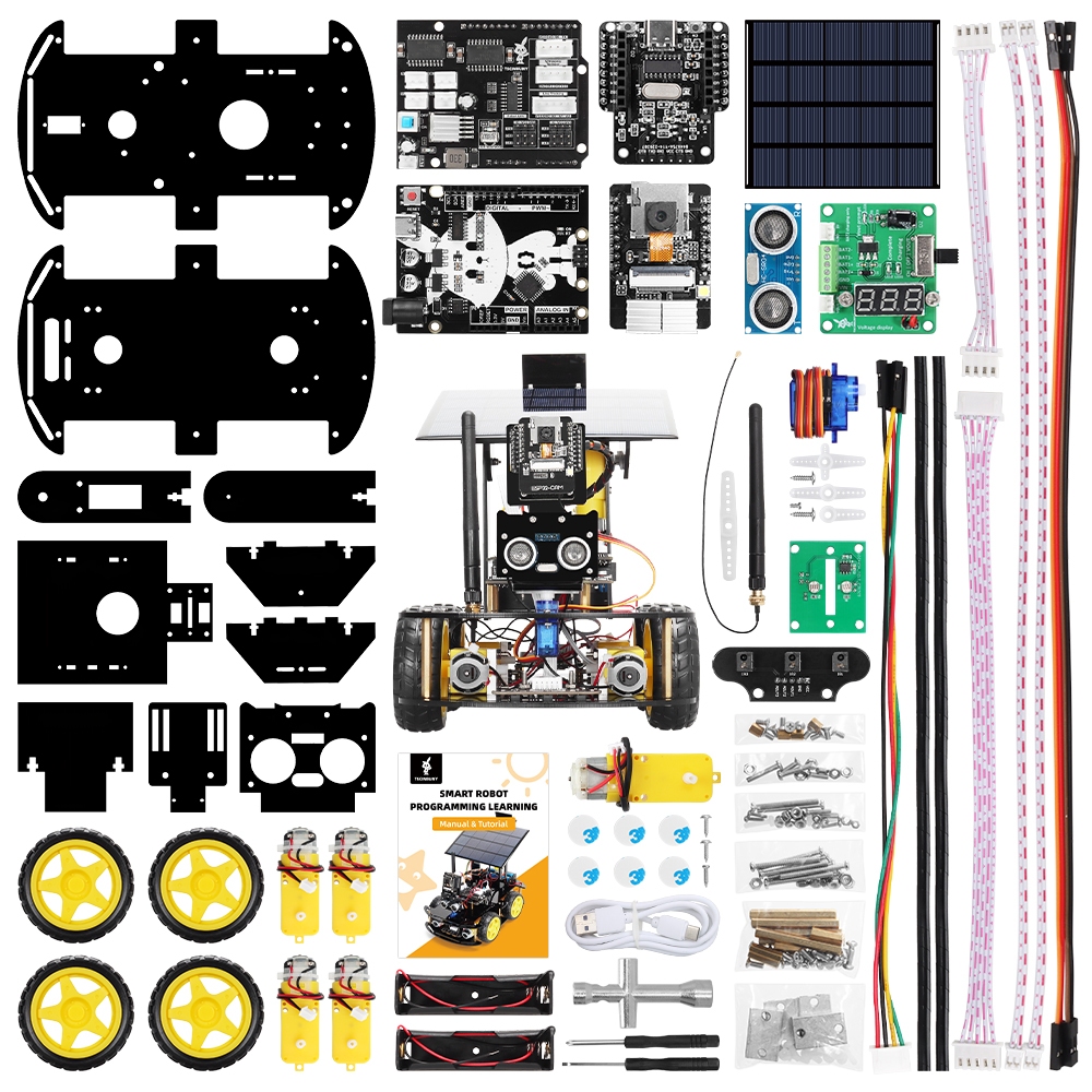 TSCINBUNY ESP32-CAM Kit De Carro Robô Para Arduino Rastreamento Solar ...