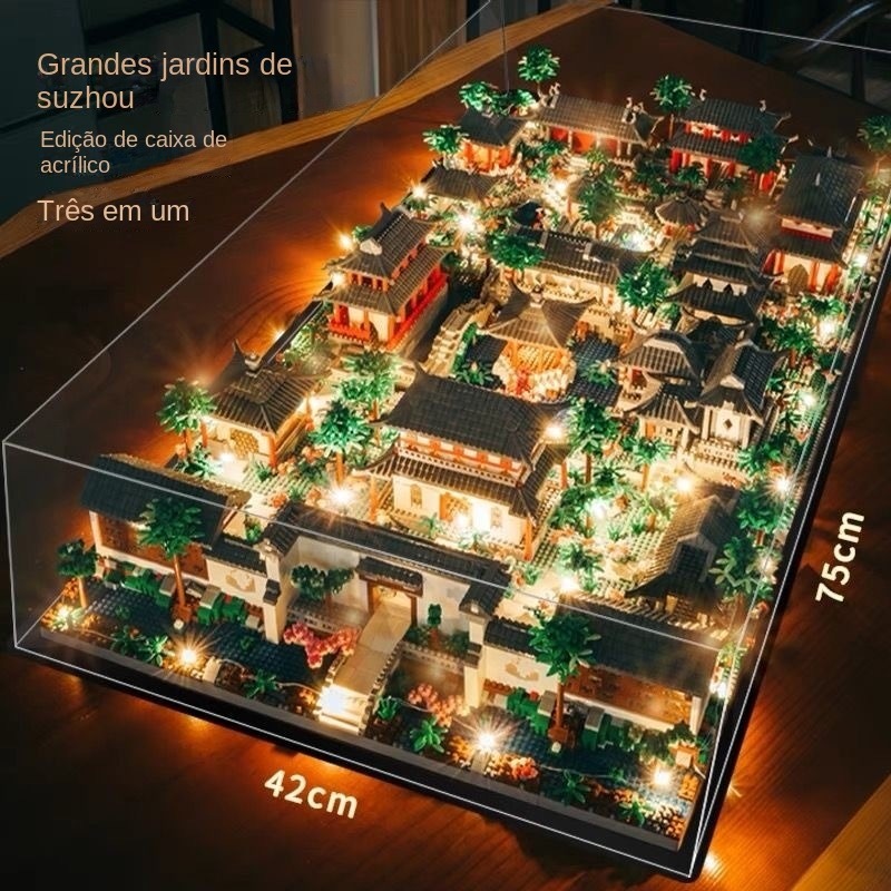 Grandes blocos de construção de jardim Lego Suzhou compatíveis para ...