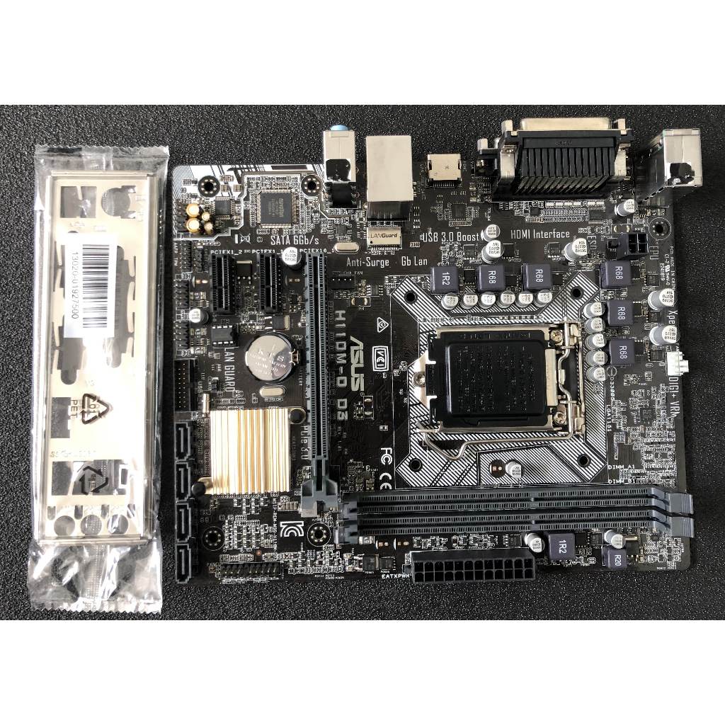 Placa-Mãe ASUS LGA1151 H110M-D D3 Intel H110 DDR3 Para 6o Core i7/i5/i3 MATX HDMI COM VGA ...