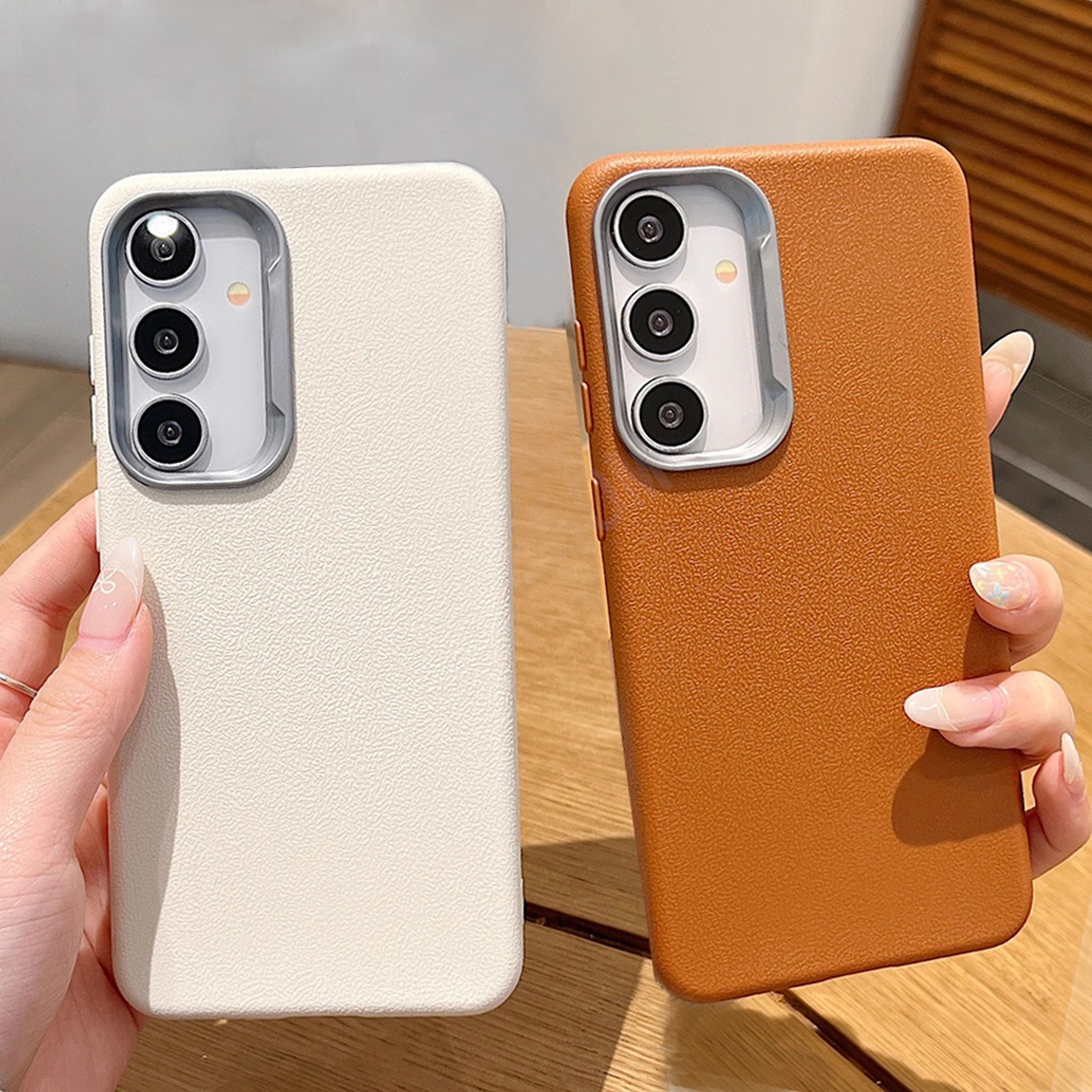 Para Samsung Galaxy A16 A26 A36 A56 A15 A25 A35 A55 A14 A24 A34 A54 5G Pele De Couro Fosco Macio ...