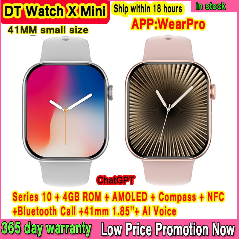TOP Novo DT Relógio X Mini Inteligente Série 10 ChatGPT 4GB ROM AMOLED ...