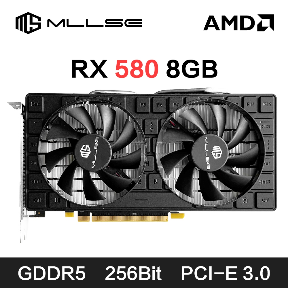 Placa De Vídeo AMD RX 580 , 8GB , 2048SP , GDDR5 , 256Bit , PCI-E , 3.0 ...