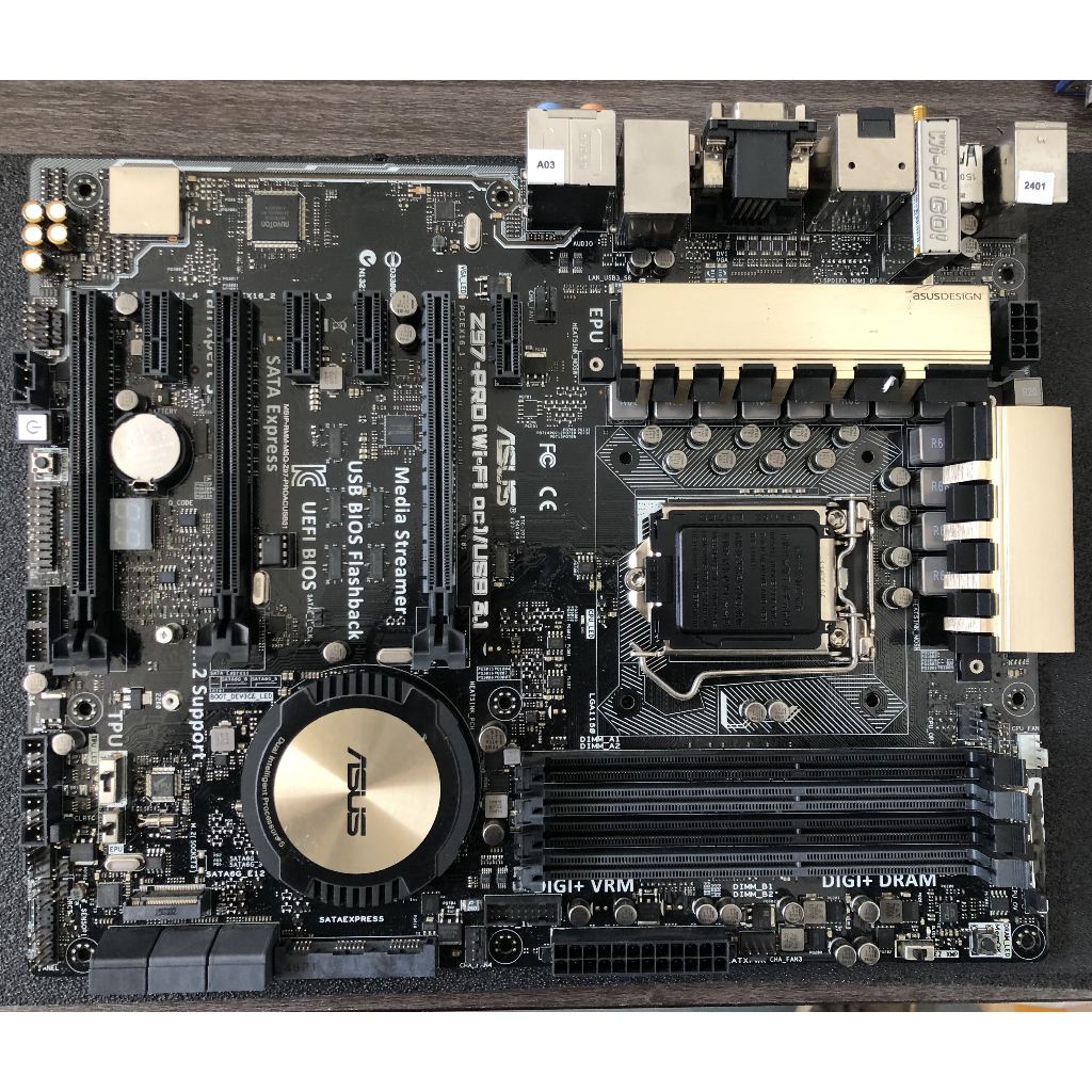 Placa-Mãe Asus Z97-PRO (Wi-Fi AC) ATX LGA1150 DDR3 Intel Z97 Com ...