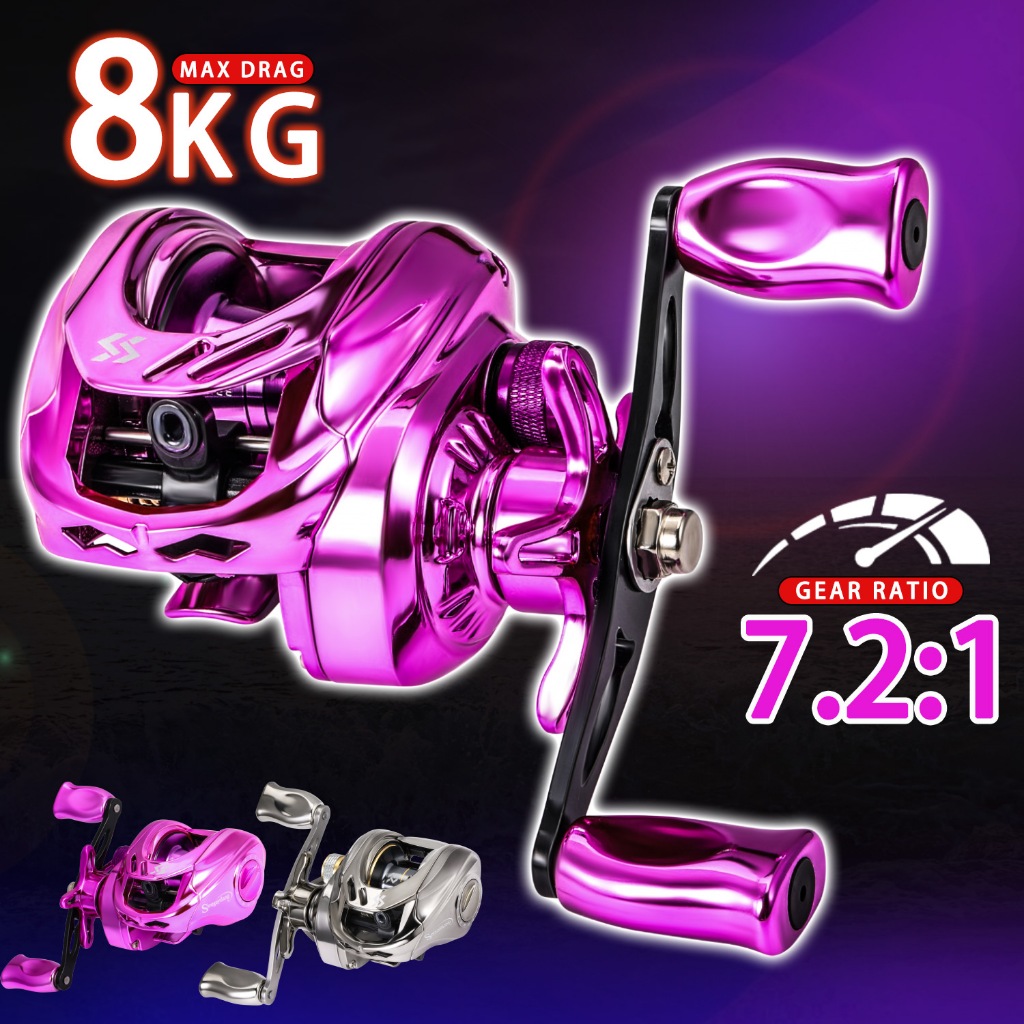 Sougayilang Carretel De Pesca 18 + 1BB Gravura Chocalho 7.2 : 1 Mesa De ...