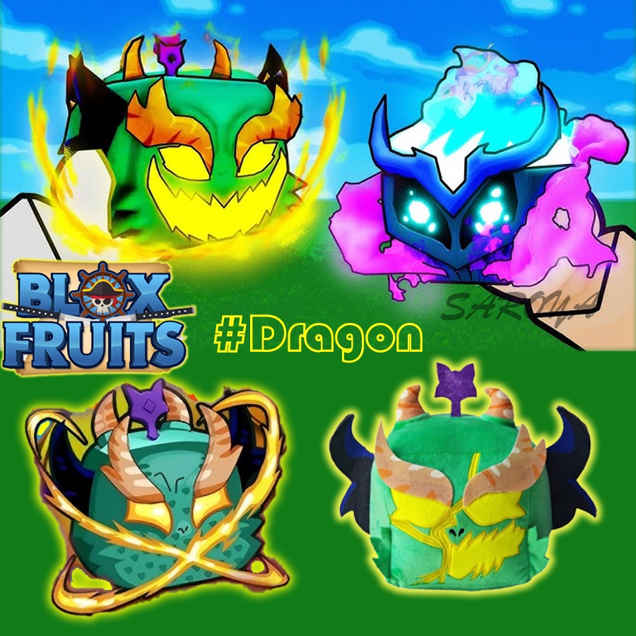 Nova Atualização Blox Fruit Plush Toy Yeti/Dragon/GAS Stuffed Anime ...