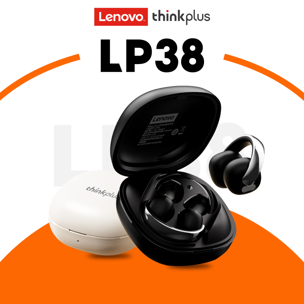 Lenovo Fones De Ouvido Thinkplus LP38 TWS Sem Fio Bluetooth Earclip ...