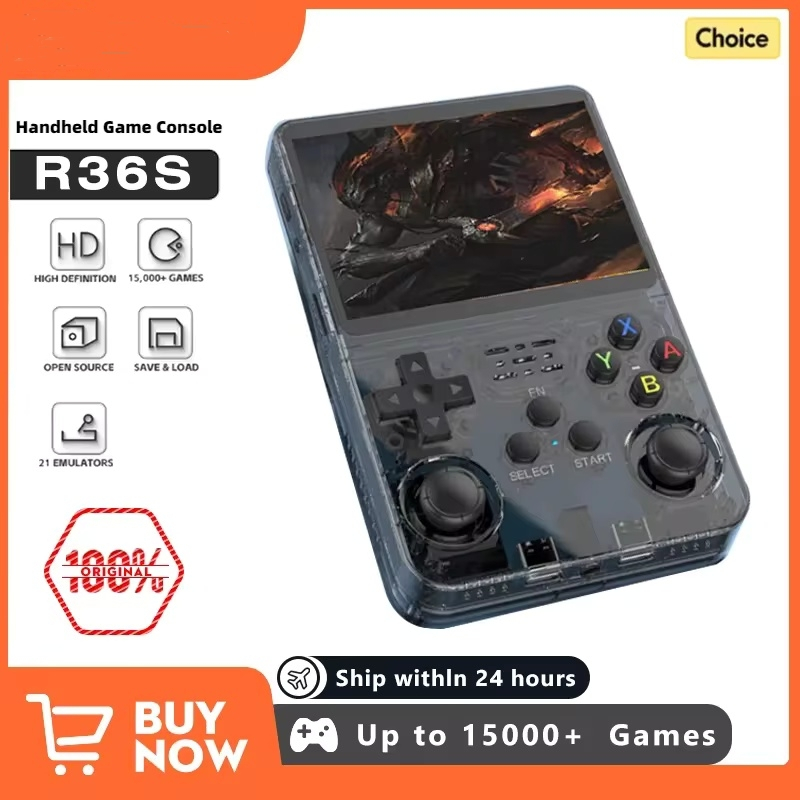 R36S Retro Handheld Console De Videogame Sistema Linux 3.5 Polegada ...