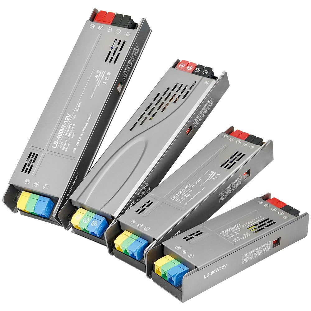 Fonte De Transformador De Energia Com Luz LED 60W 100W 200W 300W 400W ...