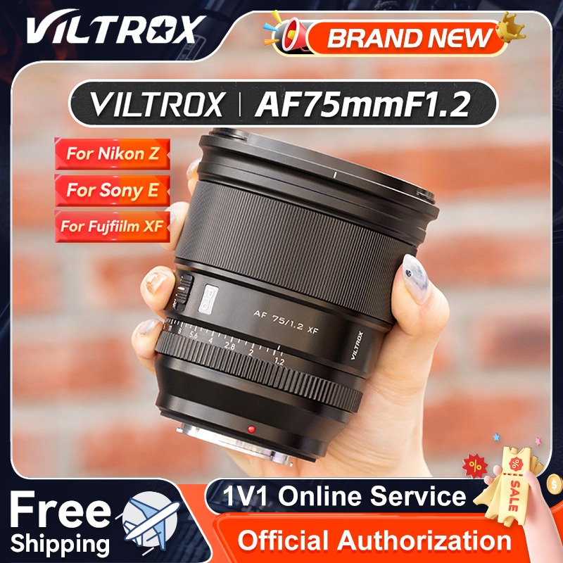 Viltrox 75mm F1.2 Pro APS-C Lente De Retrato De Câmera De Foco Automático Para Sony ZVE10 A6400 ...