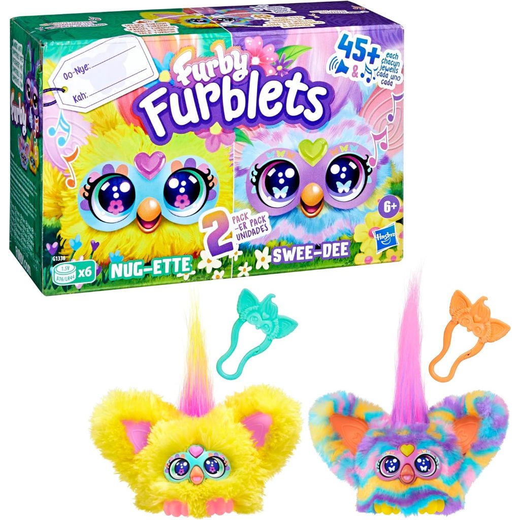 Furby Furblets 2 Pacotes De Mini Amigos Da Primavera Nug-Ette E Swee ...