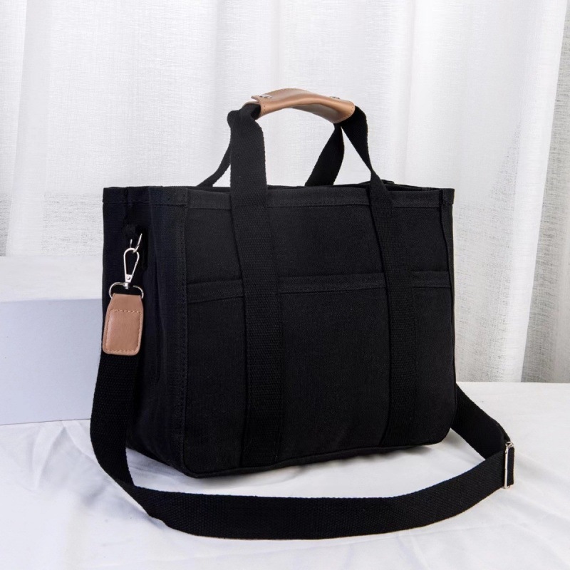 Bolsa De Balde Feminina Casual Cor Sólida Lona Espaçosa Tote Bag De ...