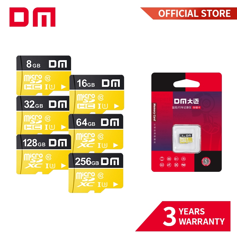 Cartão micro SD DM Ultra microSDHC 8GB 16GB 32GB 64GB 128GB 256GB De ...