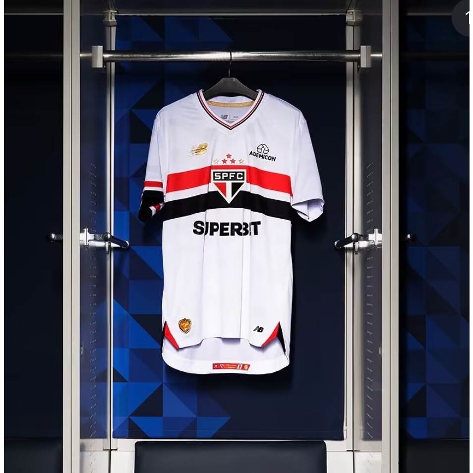 Camisa SAo Paulo 25/26 Home Estações Household Branco t-shirt camisa ...