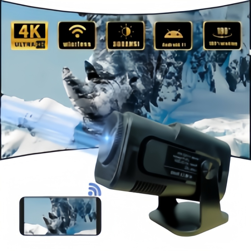 Mini Projetor Hy320 4K HD 150 Portátil Led Inteligente Android 11 Wifi ...