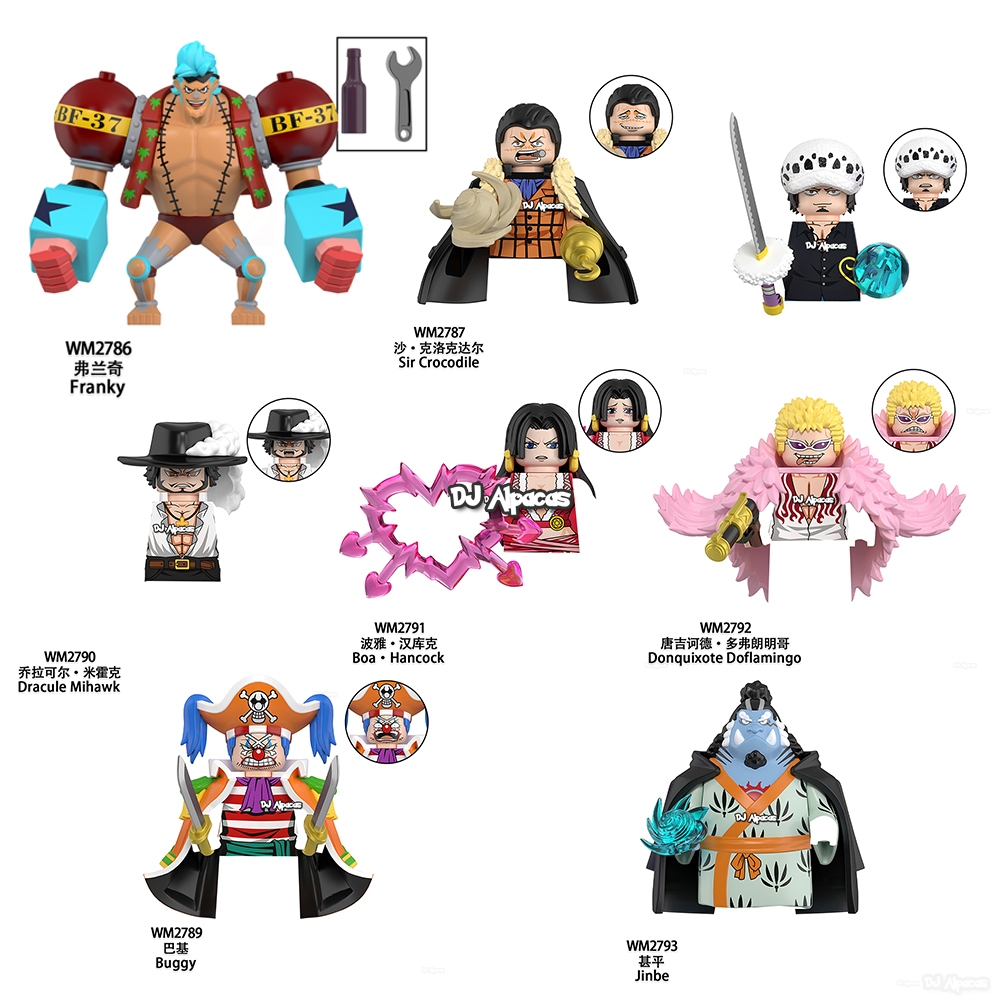 Franky Building Blocks Dracule Mihawk Figuras De Uma Peça Minifiguras ...