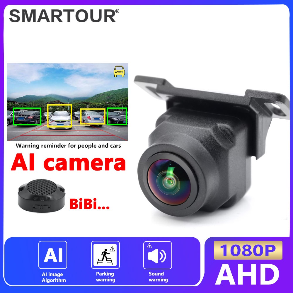 Smartour AI AHD 1080P Câmera De Backup Com Alto-Falante Automotiva ...