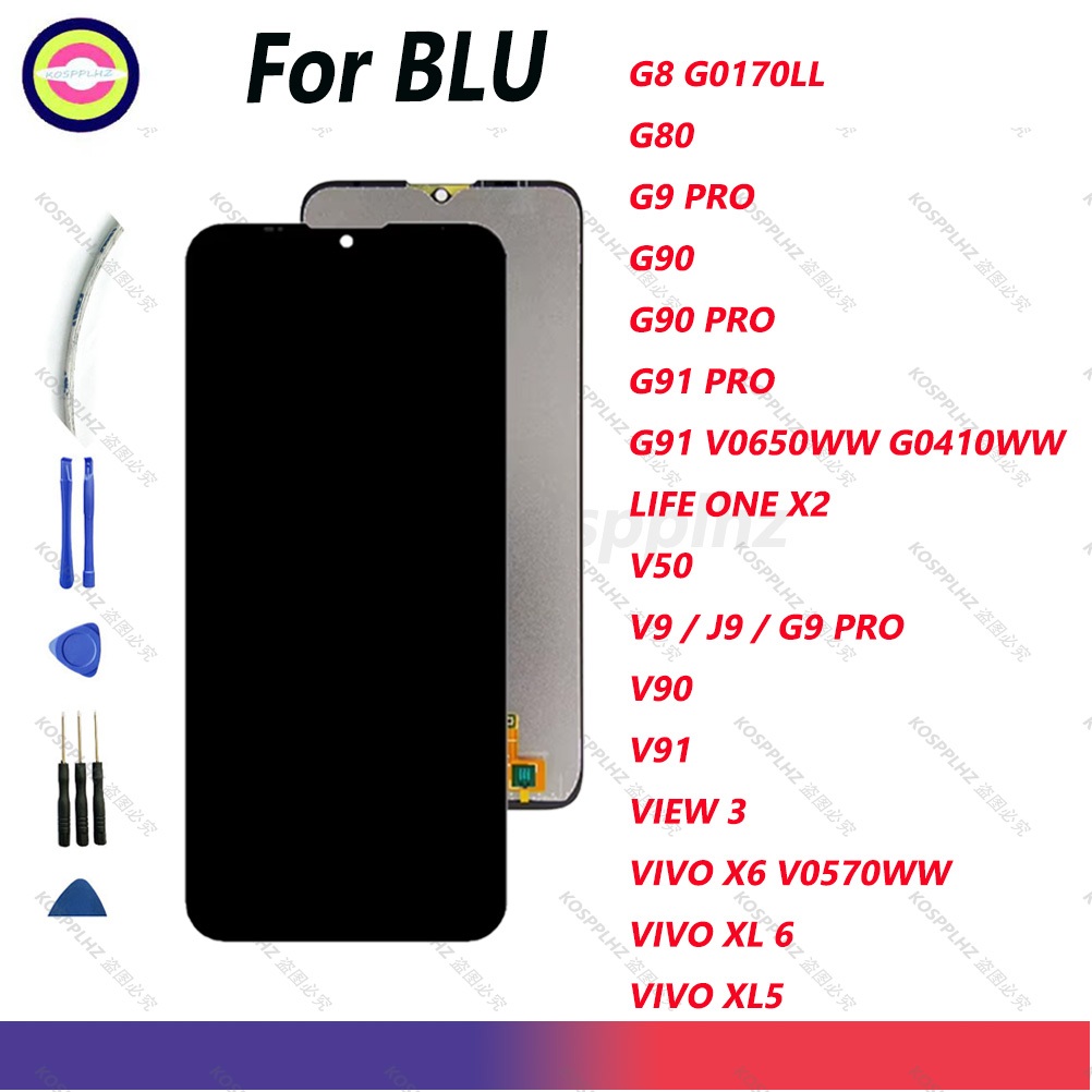 Para Blu G8 G80 G9 PRO G90 G90 G91 Vida Um X2 V50 V9 J9 V90 V91 Display Tela De Toque Digitador ...