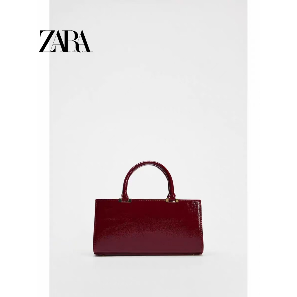 Zara Bolsa Feminina/2025 Novo Estilo Vermelho Moda All-Match Bolsa ...