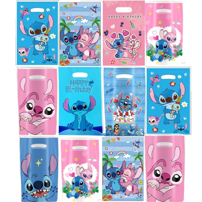 10 peças saco de presente de Anime tema ponto homem-aranha Kuromi bob ...