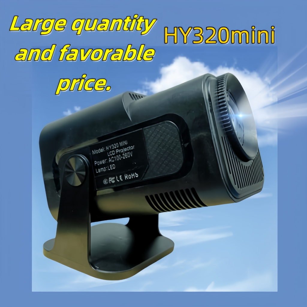 HY320 Mini VS HY300 Projetor LED Original 1080 * 20p Cinema Em Casa ...