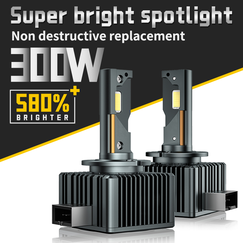 D1S D3S Farol Do Carro LED 6000K Canbus D2S D2R D4S D4R D5S Lâmpada 12V Kit Para Substituir HID ...