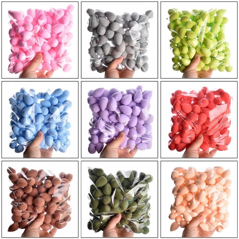 100 Pçs Mini Beleza Esponja Ovo Gota De Água Pequena Maquiagem Em Pó ...