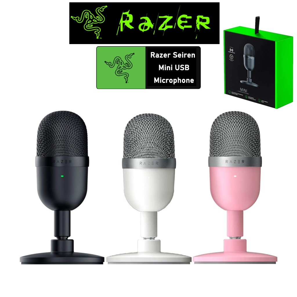 RAZER Seiren Mini Microfone USB Condensador Ultra Compacto Streaming ...
