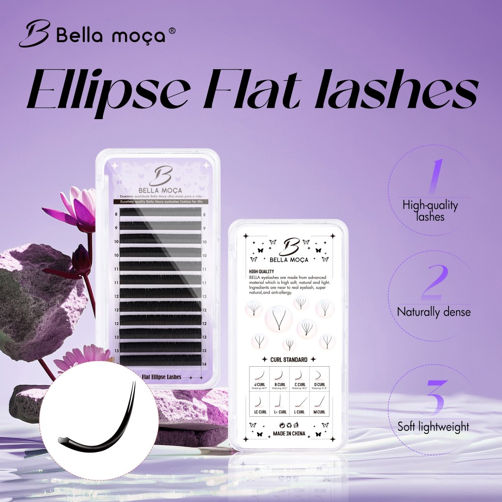 CILÍOS FIO A FIO ELIPSE Bella Moça MIX EXTENSÃO FLAT 0,15 ENVIO ...