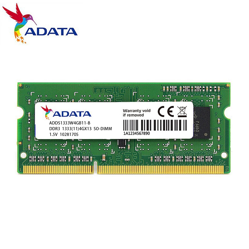 ADATA DDR3 DDR3L 4GB 8GB 1066MHZ 1333MHZ 1600MHZ 1.35V SO-DIMM Memória RAM Para Notebook ...