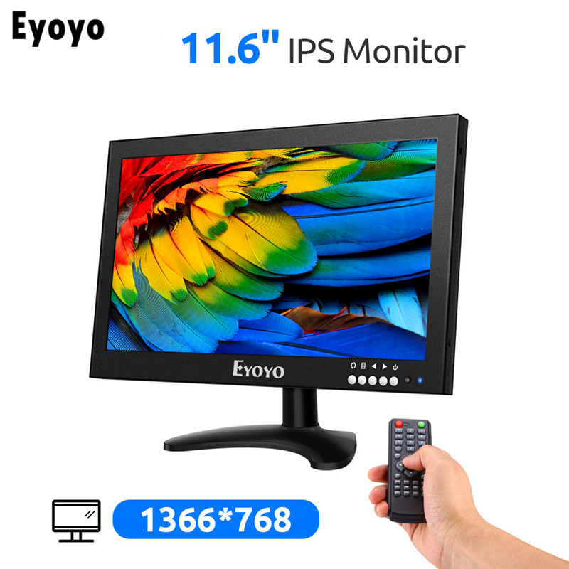 Eyoyo 11.6 Polegadas 1366x768 HDMI IPS Monitor Metal Housing Tela LED ...