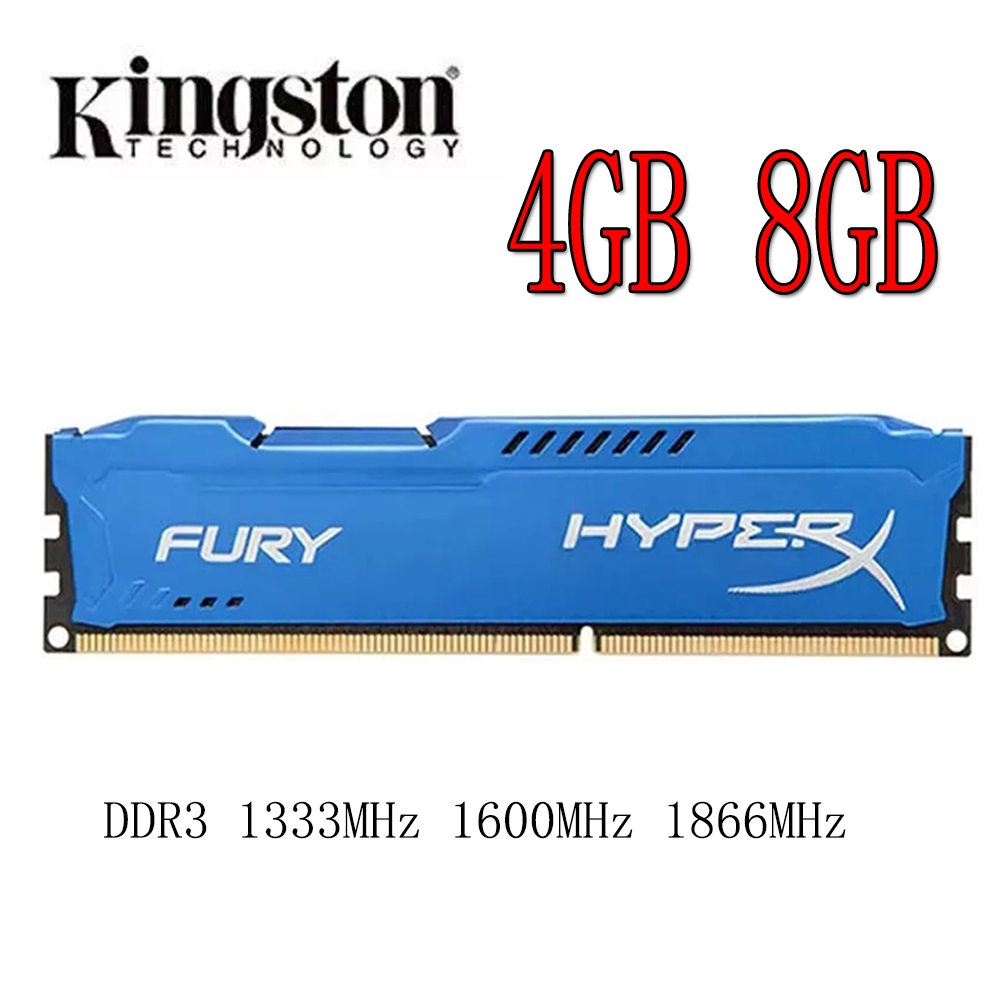 Kingston HyperX Fury DDR3 RAM 4 Gb 8 DDR3 1333/1600/1866 Mhz Memória De Mesa Para Computador PC ...
