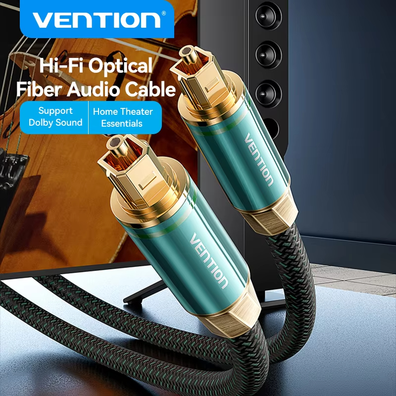 Vention Hi-Fi Cabo De Áudio De Fibra Óptica Dolby DTS 10M Para TV Home ...