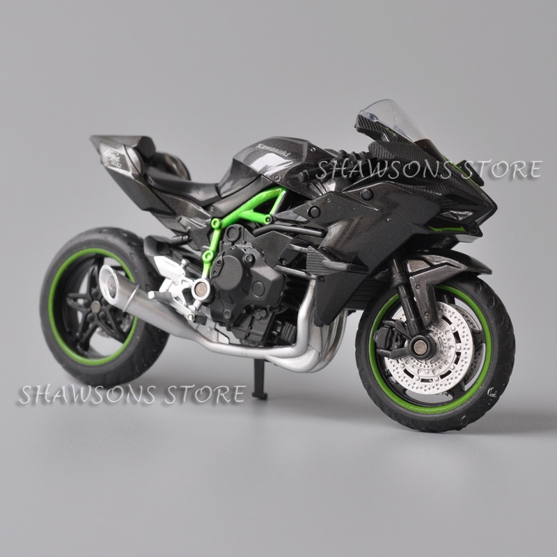 Modelo De Motocicleta Fundido Em Escala 1 : 18 , Brinquedo Kawasaki ...