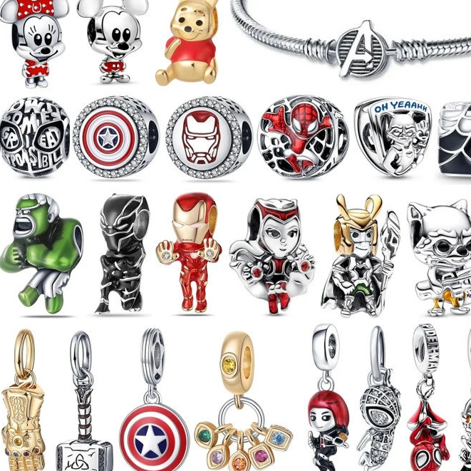 Promoção Hoje Berloque Prata 925 Encantos Pingente Homem De Ferro ...