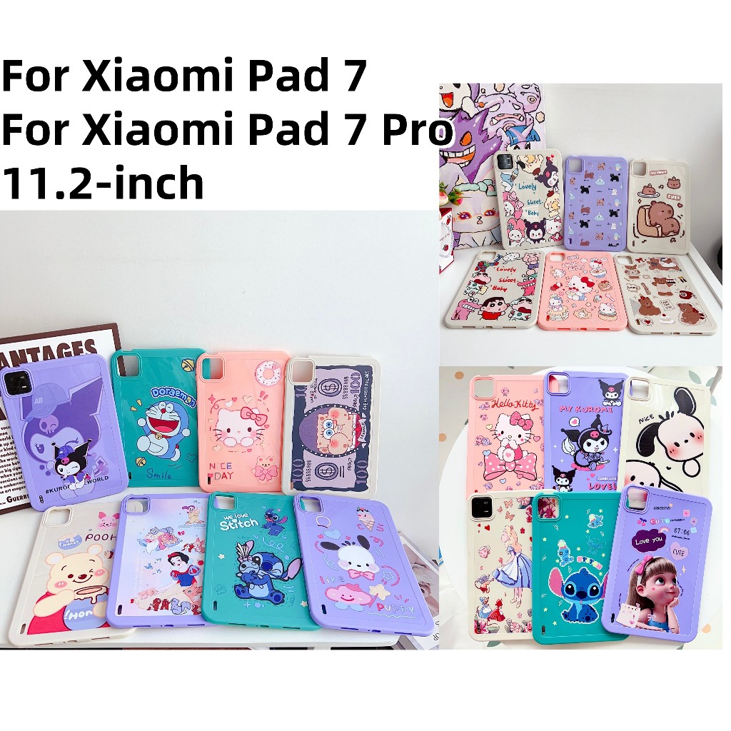 Para Xiaomi Pad 7 Pro 11.2 Polegadas Mipad 7pro 11.2 Capa Protetora Tablet Melody Kuromi Moldura ...