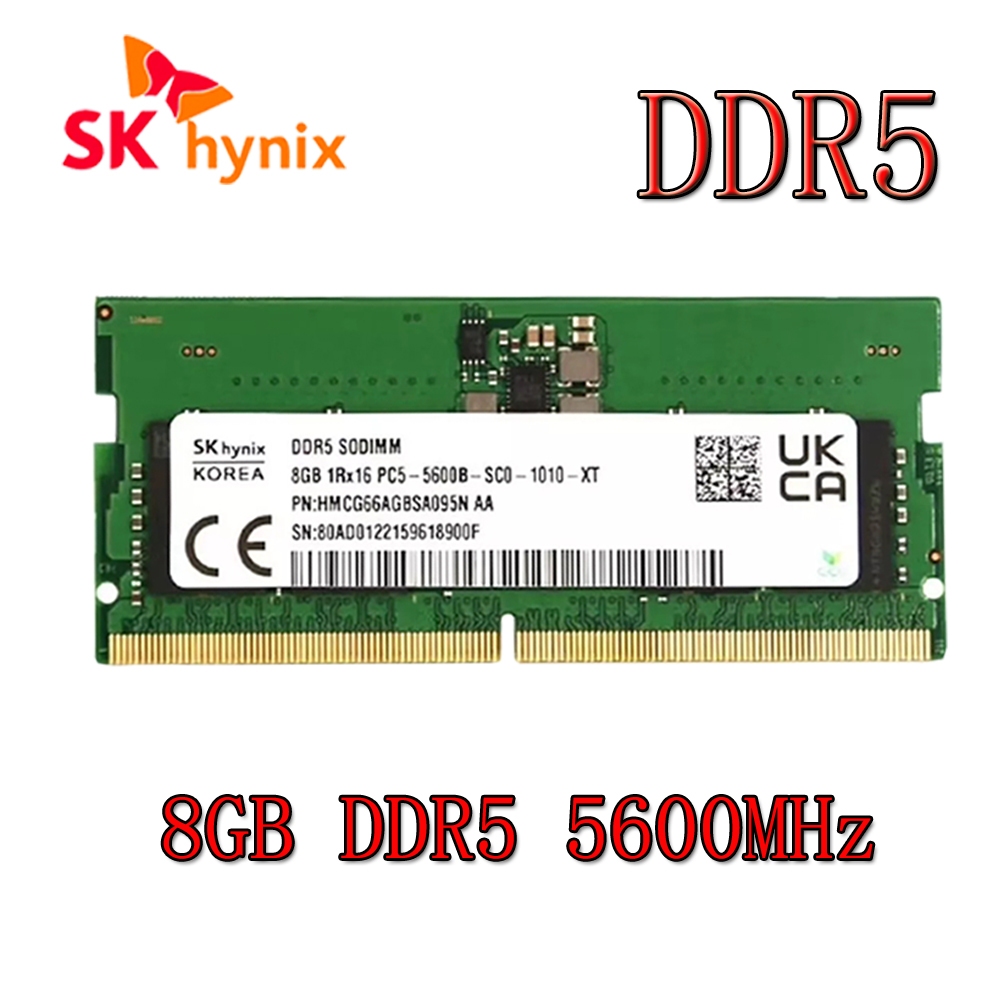SK Hynix DDR5 SODIMM RAM 8GB DDR5 5600MHz PC5-44800S 1.1V Memória Para Notebook CL46 | Shopee Brasil
