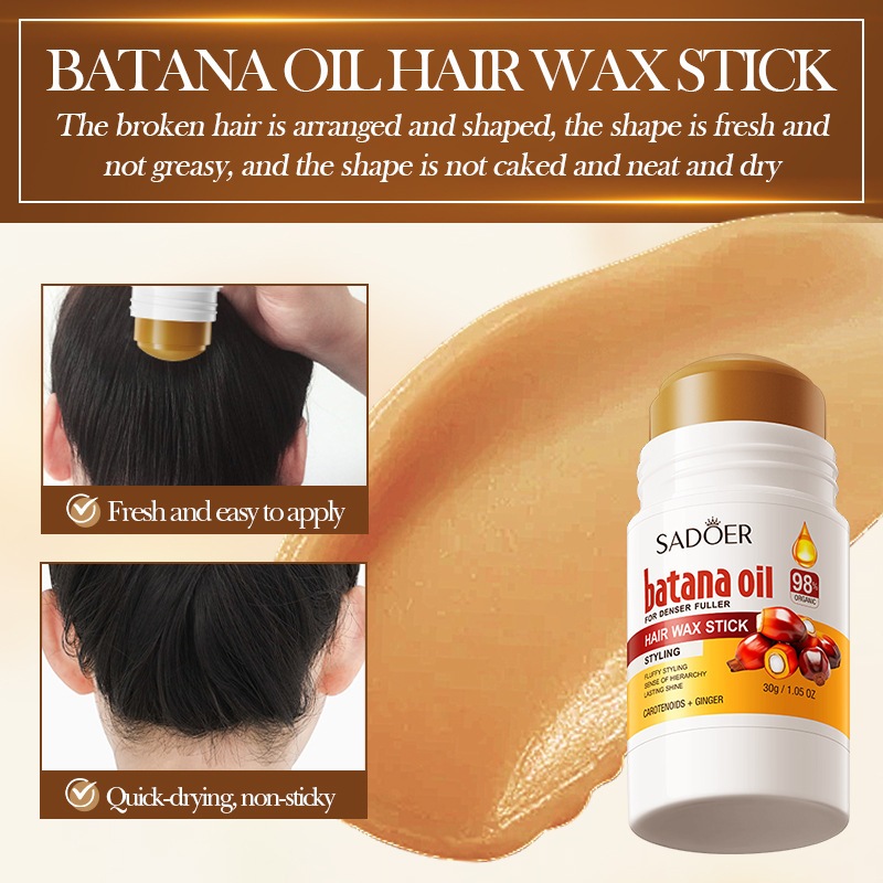 SADOER Batana Oil Hair Wax Stick Para Cabelos Mais Densos E Cheios ...