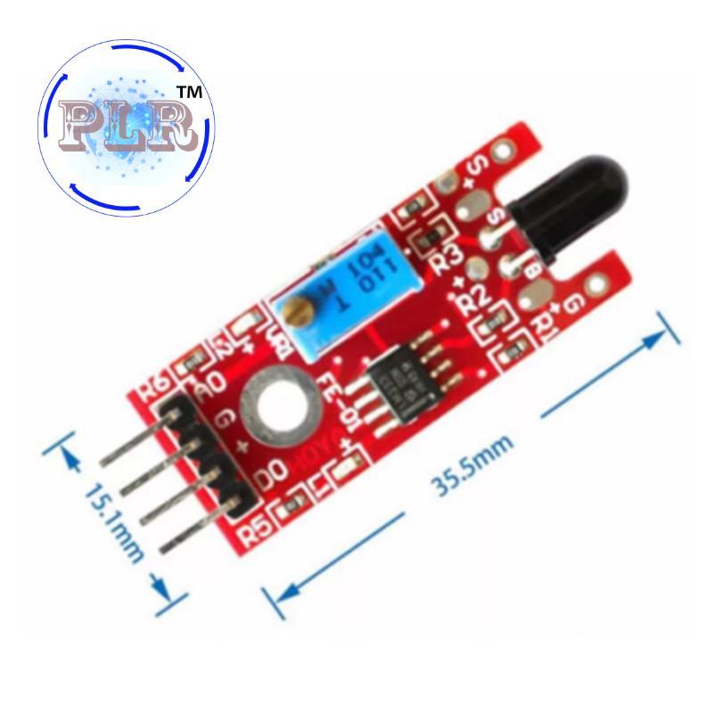 Novo 4pin Ky 026 Módulo Sensor De Chama Ir Detector Detecção Temperatura Adequado Shopee Brasil