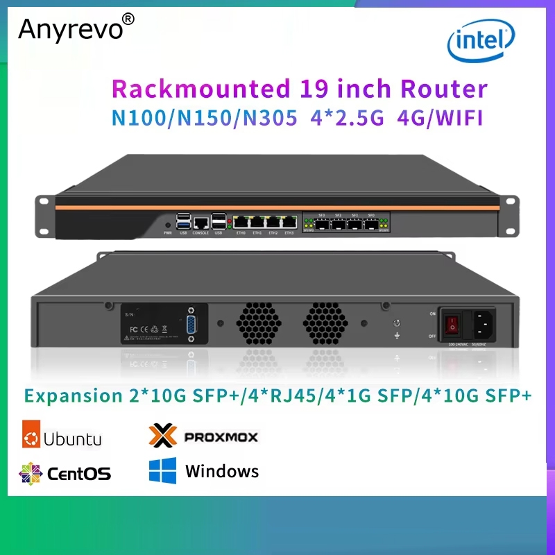 1U Servidor Doméstico De Firewall De Montagem Em Rack Mini PC Intel ...