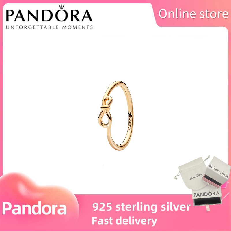 Joias De Prata S925 Autênticas [Com Caixa Pandora] Anel De Nó Infinito Emparelhando | Shopee Brasil