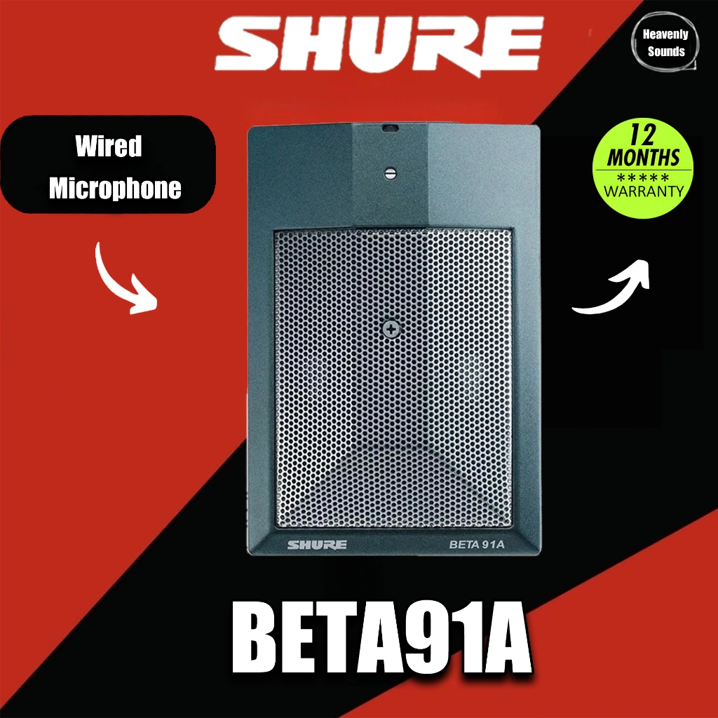 Shure BETA91A Microfone Condensador Profissional Com Fio semi-Cardióide Para De Instrumento De ...