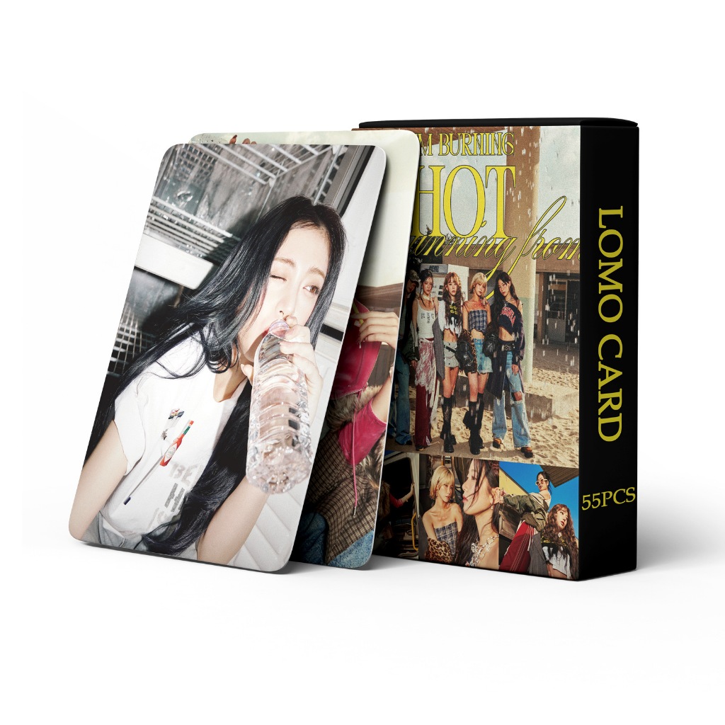 KPOP Cartões Fotográficos55pcs/box LE SSERAFIM HOT LOMO Cartão De ...