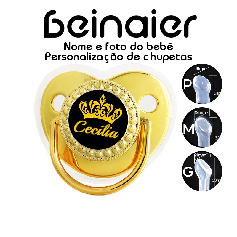 Chupeta bico Pacifier de Silicone para Bebês Presente de Dia das ...