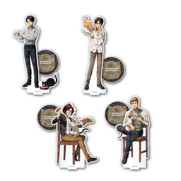 Ataque Ao Titã Acrílico Suporte Eren , Levi Mikasa Hange Erwin Gato ...