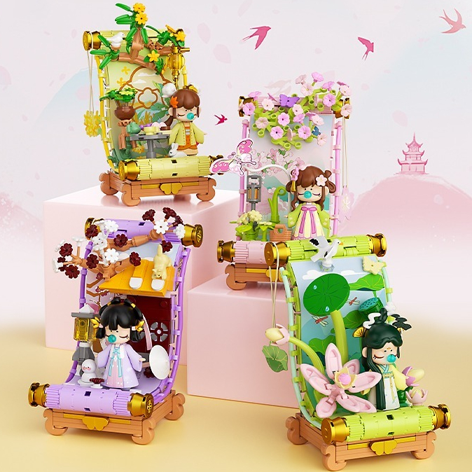 TOP TOY Série Nanci Four Seasons Scroll : Blocos De Construção ...